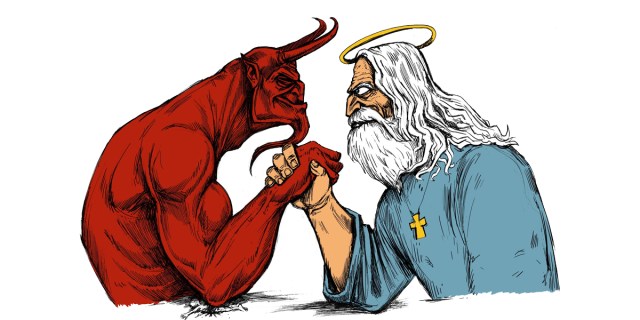 ¿Por qué se representa a Satanás con cuernos, mallas rojas y horqueta?