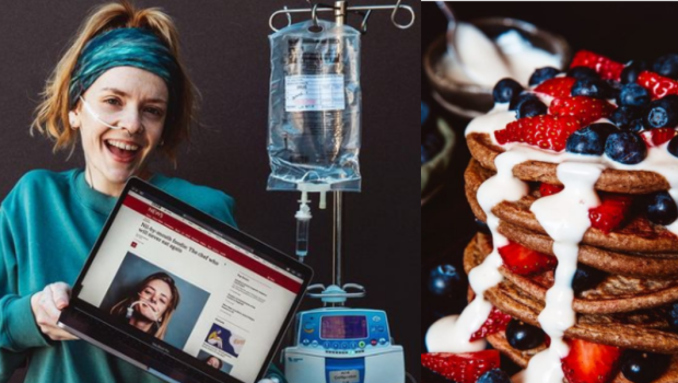 Loretta Harmes no puede comer por la boca, pero es una excelente chef