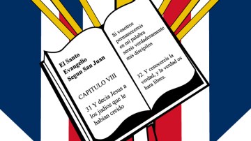 El único país que tiene la Biblia en su bandera
