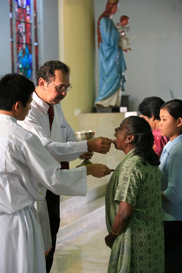 ¿Cuál es el propósito de una patena para la comunión?