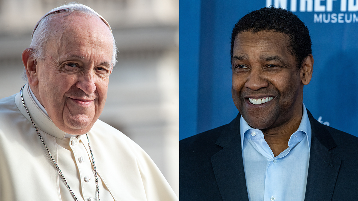El Papa se sentará a hablar con Denzel Washington y otros artistas