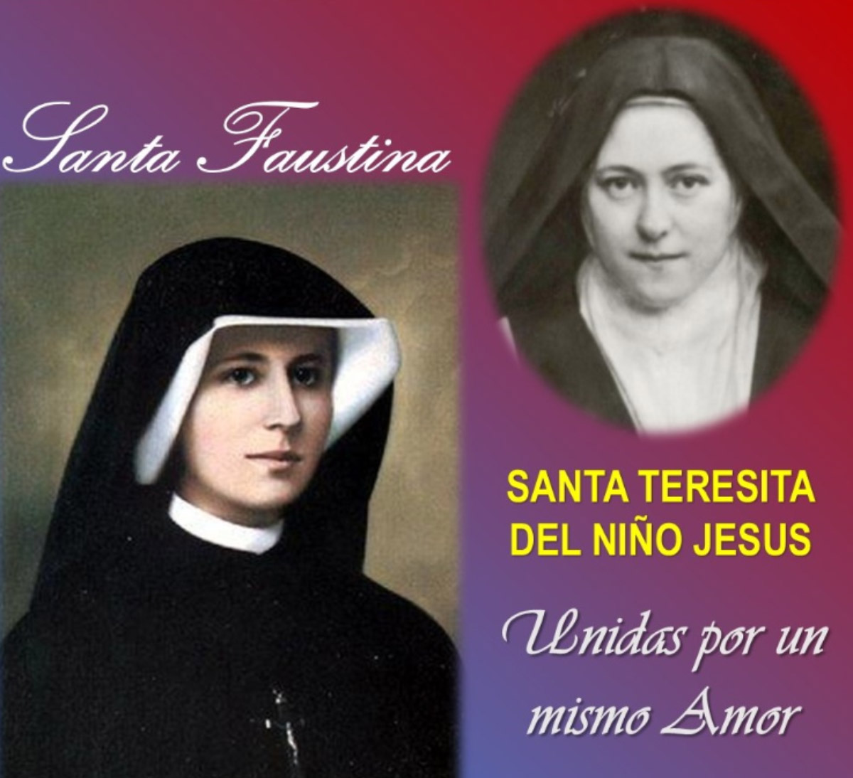 Teresa y Faustina, santas unidas por la Divina Misericordia