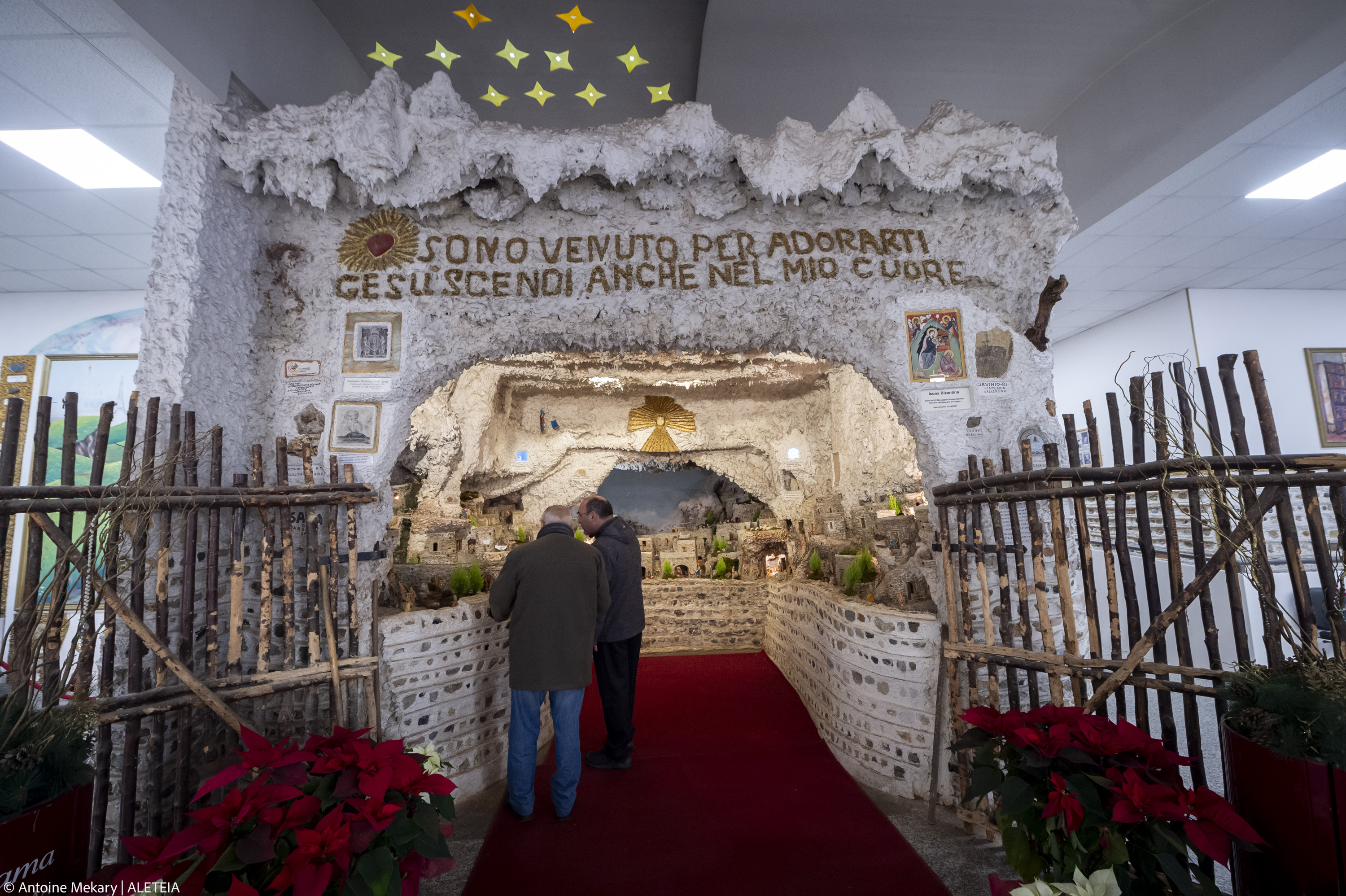 El belén que Juan Pablo II visitaba cada año, y su creador